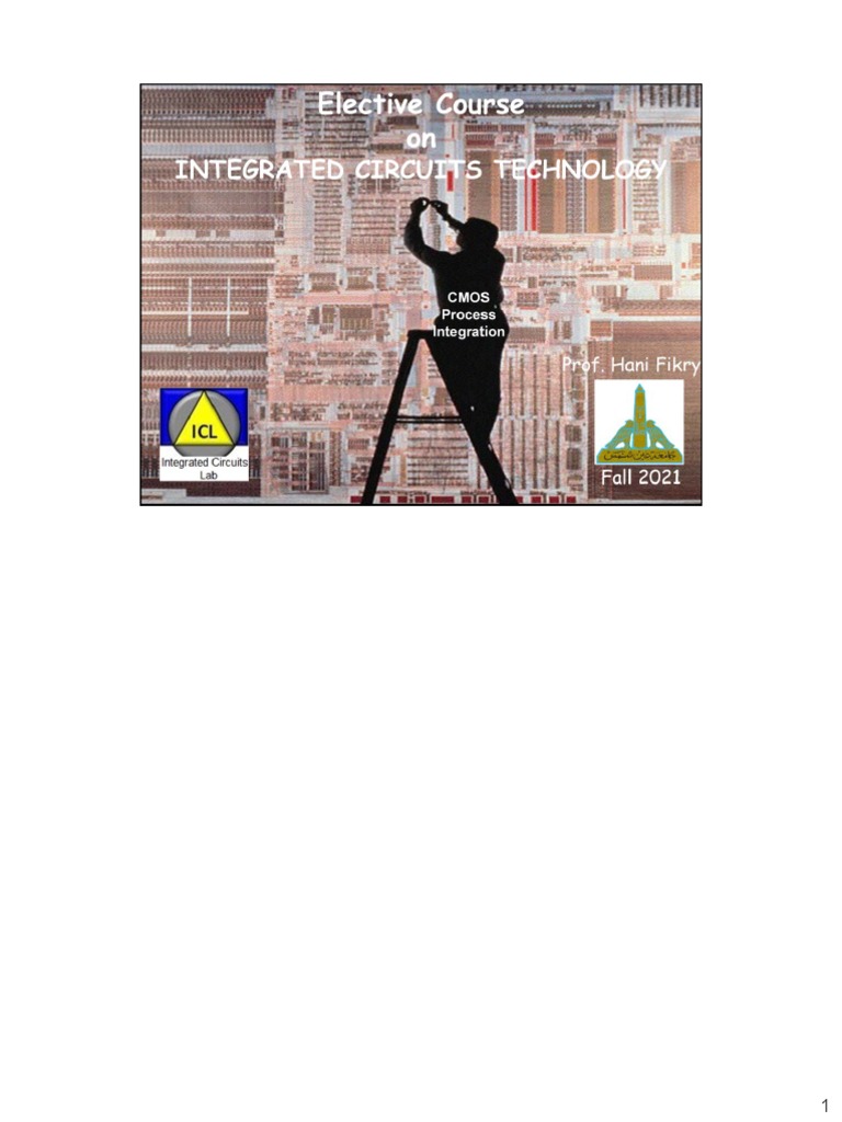 08-ICT - CMOS Process Integration | PDF | Mosfet | Field Effect Transistor