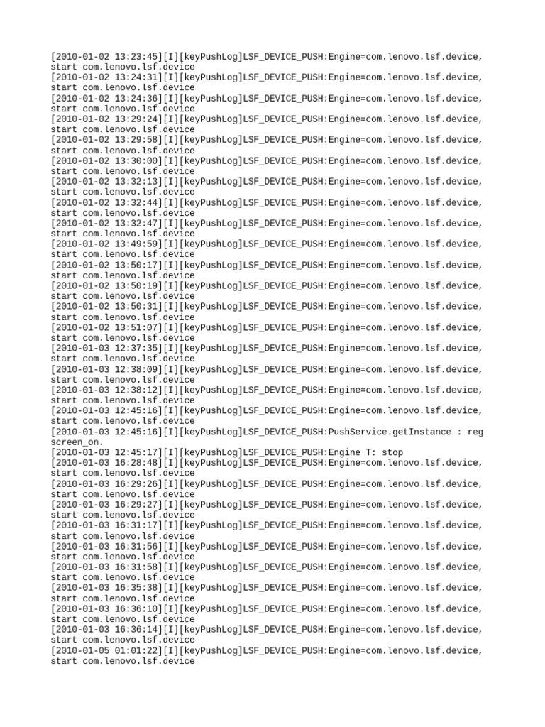 com.lenovo.lsf.device.log | PDF | Computing | Computer Engineering