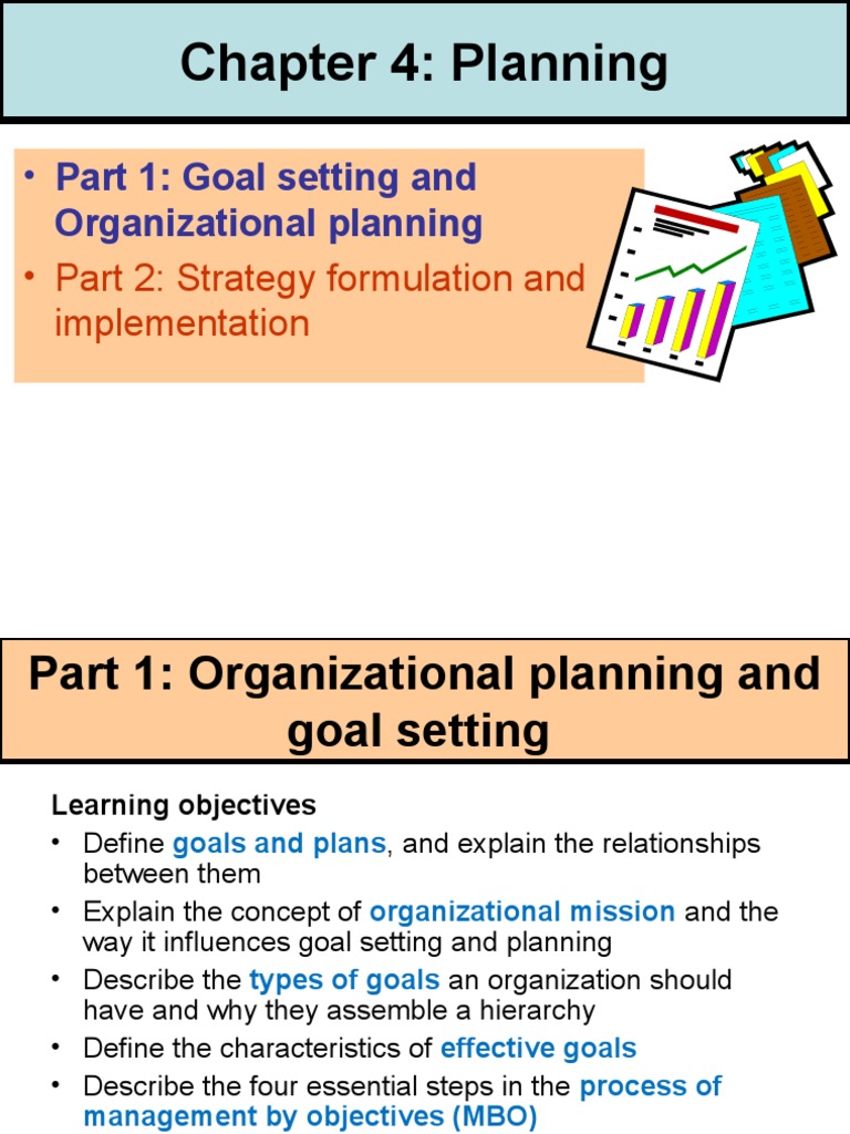Chapter4 - Part1 Plannin | PDF | Goal | Goal Setting