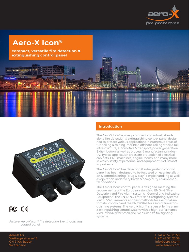 Aero X Icon Data Sheet 20220116 EN | PDF | Relay | Firefighting