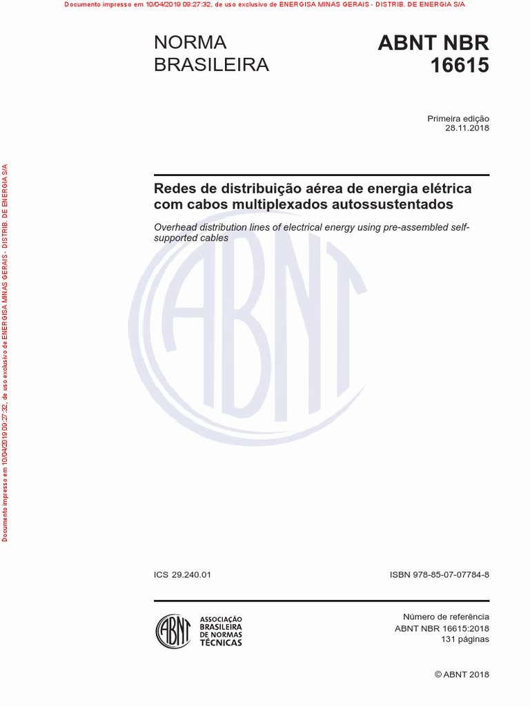 Norma Brasileira: Abnt NBR 16615 | PDF