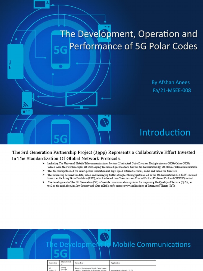 5G Polar Codes Presentation | PDF | Lte (Telecommunication) | Channel ...