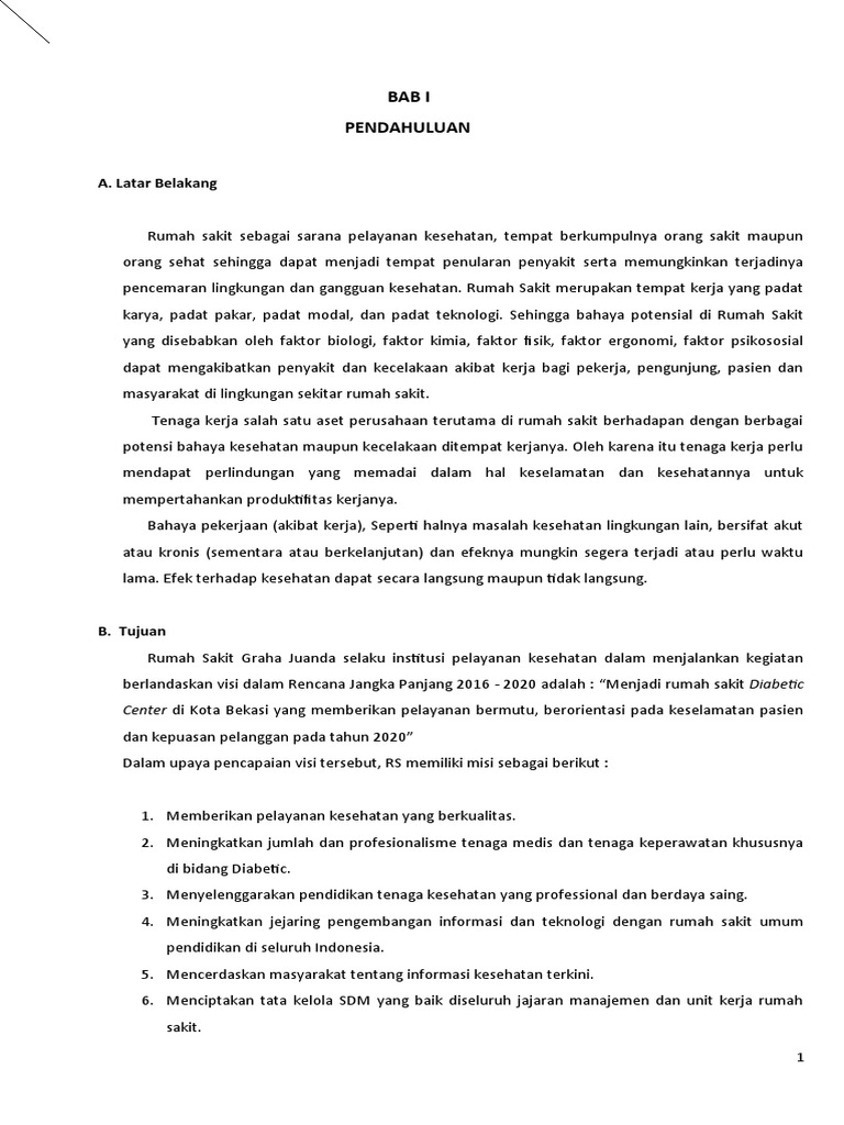 Pedoman K3RS Graha Juanda (Repaired) | PDF