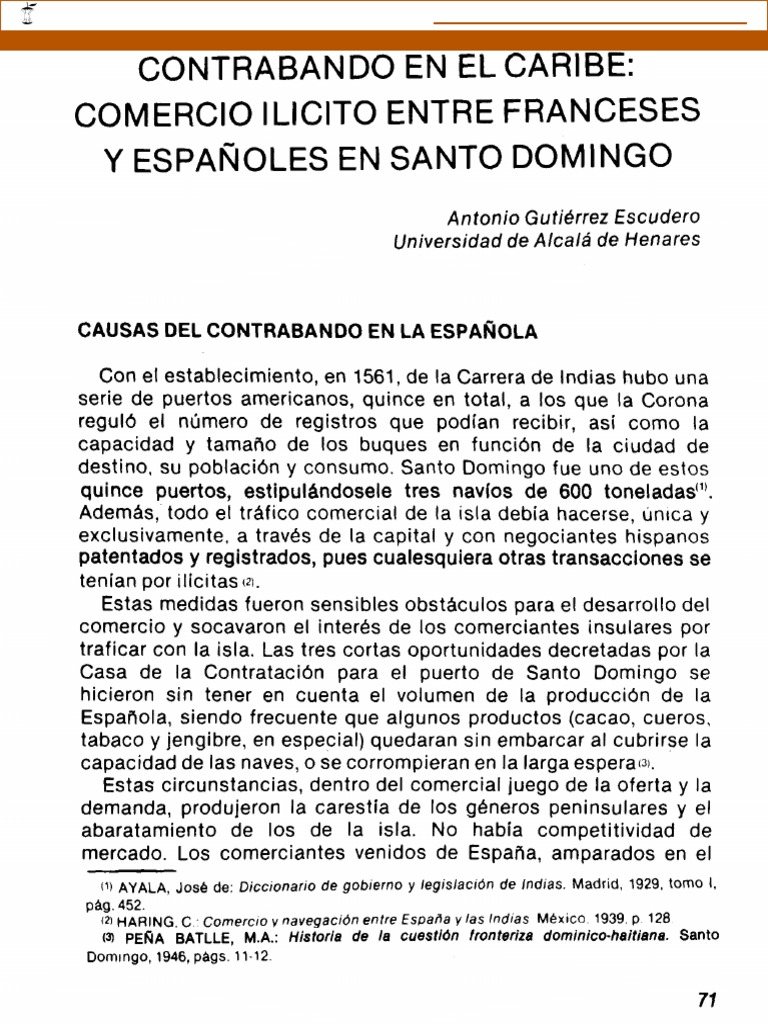 Contrabando en El Caribe: Comercio Ilícito Entre Franceses Y Españoles ...