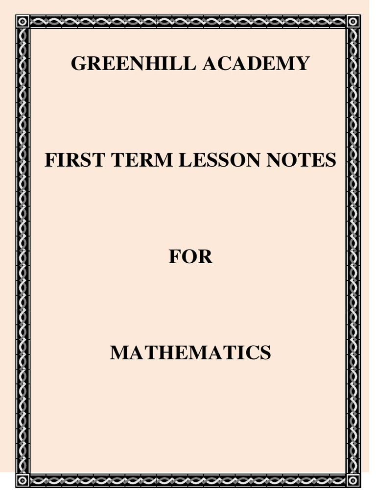 p7 MATHEMATICS NOTES - Original TERM 1 and 2 | PDF | Rectangle ...