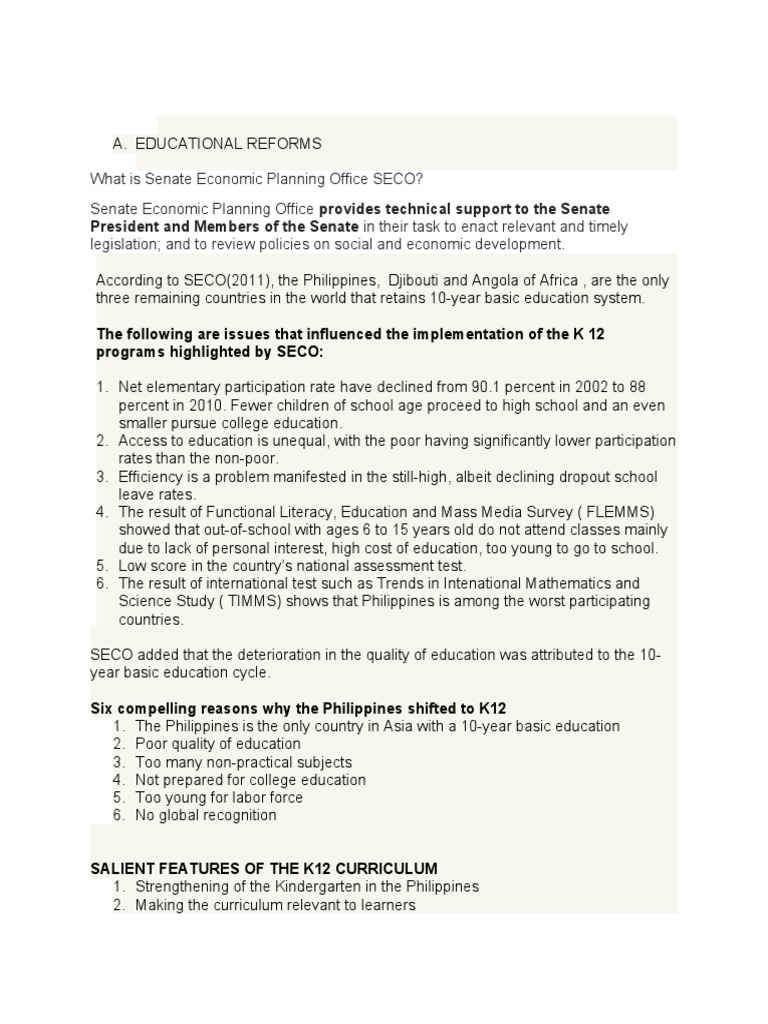 Educational Reforms | PDF | Learning