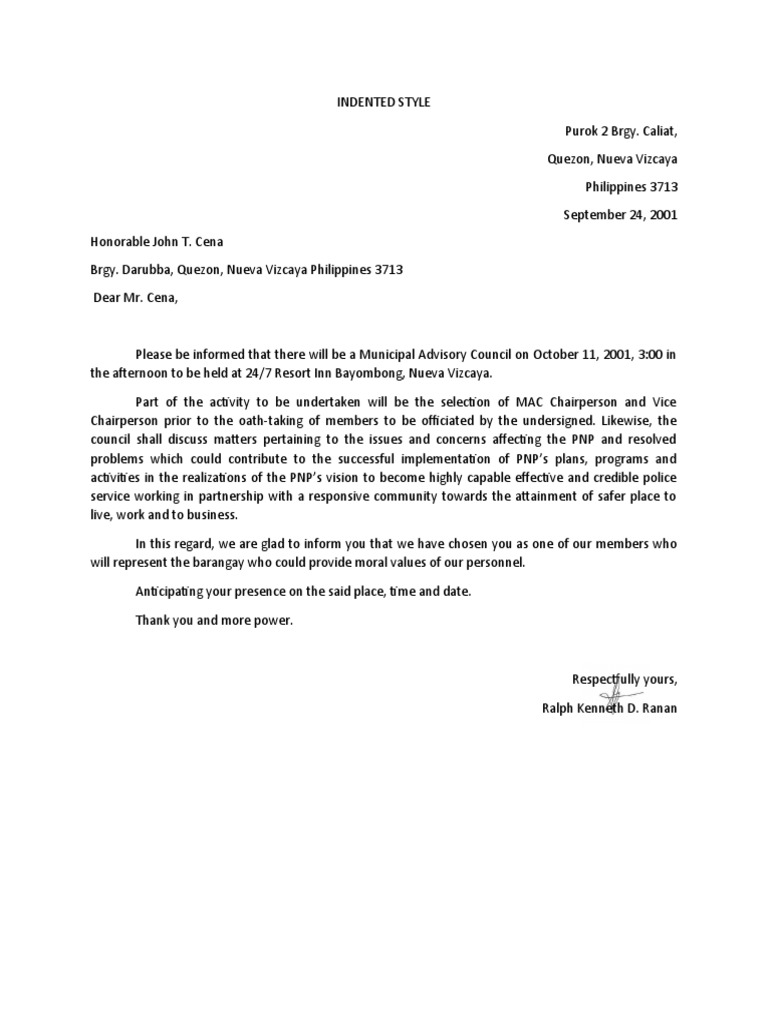 Civilian Letter | PDF