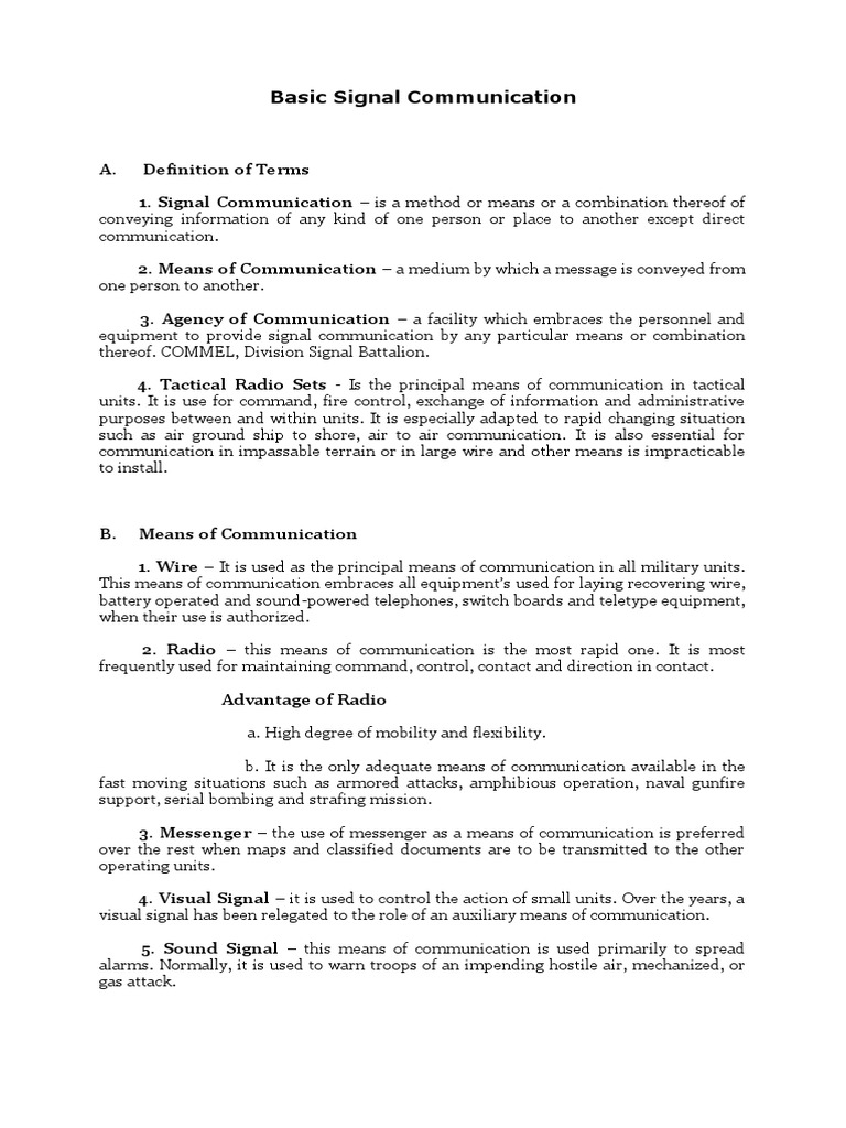 Basic Signal Communication | PDF | Radio | Telecommunications