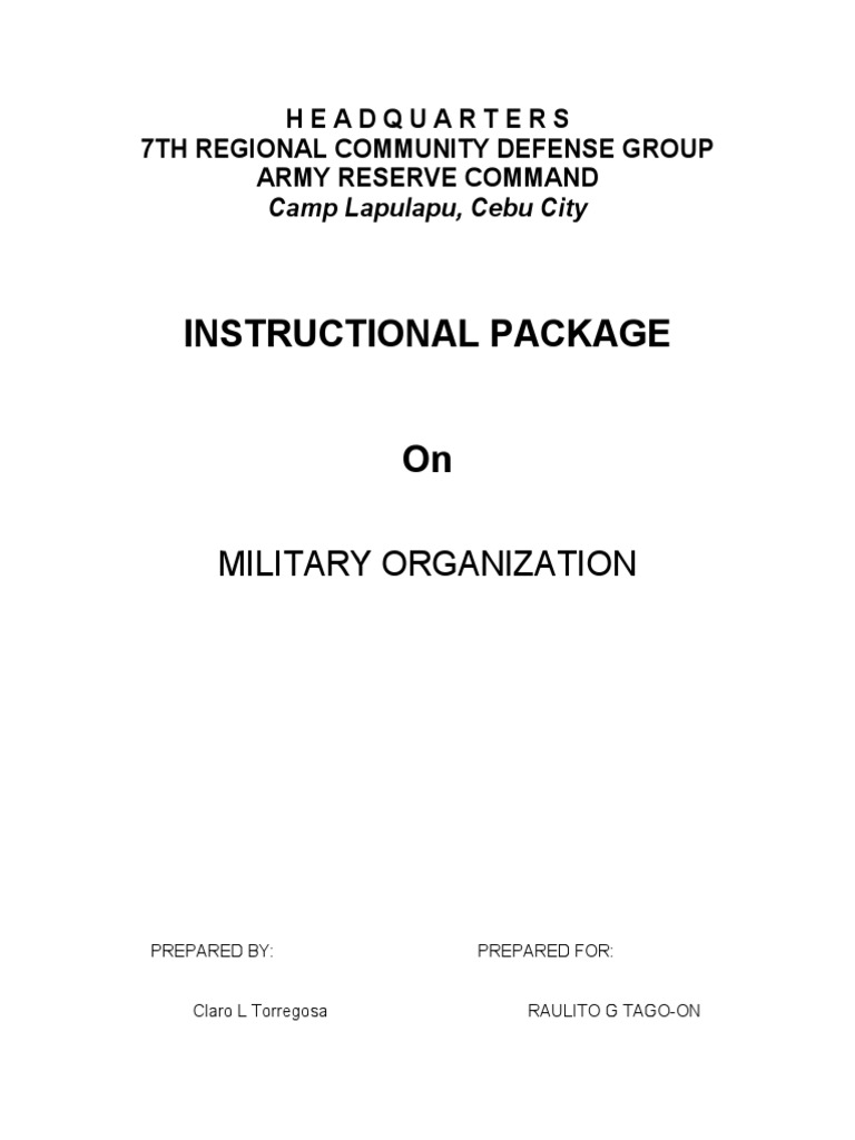 IP-Phil Army Org | PDF | Philippines | Military