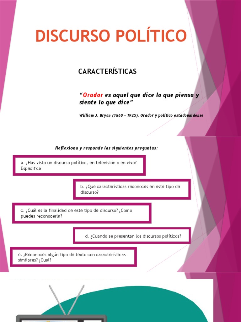 Discurso Político - Taller | PDF | Hablar en público