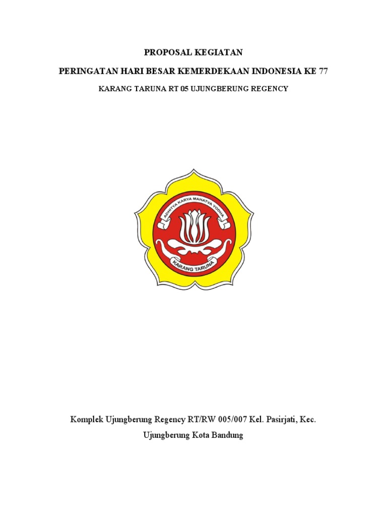 Proposal Kegiatan Hut Ri | PDF