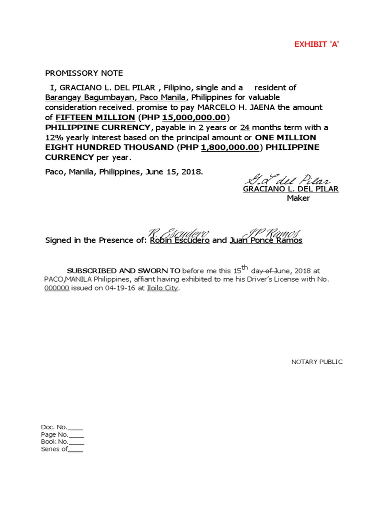 EXHIBIT A. Sample | PDF