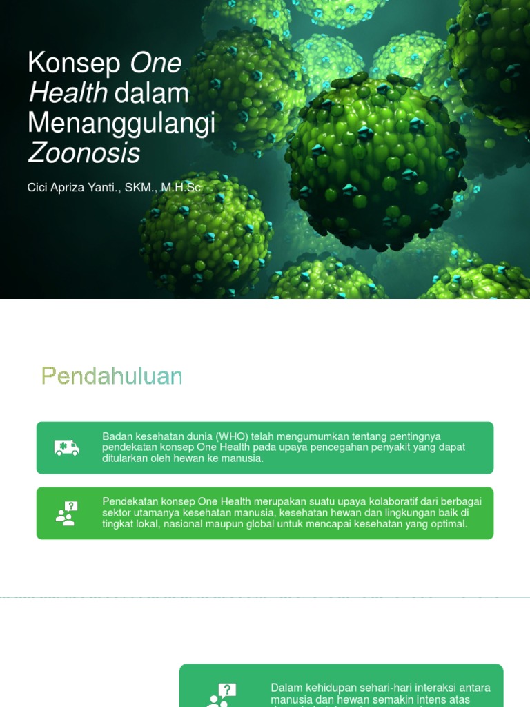 Konsep One Health Dalam Menanggulangi Zoonosis | PDF