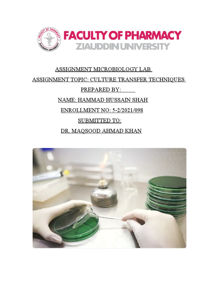 Assignment Microbiology Lab | PDF | Biology | Microbiology