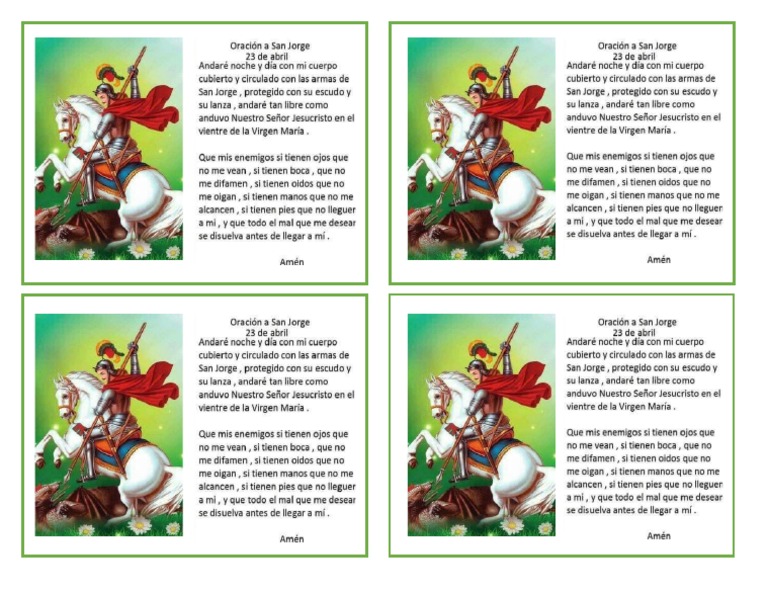 Oración de San Jorge | PDF