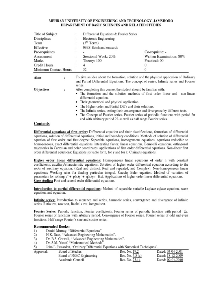 Differential Equation & Fourier Series | Descargar gratis PDF ... Differential Equation & Fourier Series | Descargar gratis PDF ...