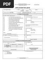 Civil Service Form No.6 Revised 2020 Application For Leave | PDF ...