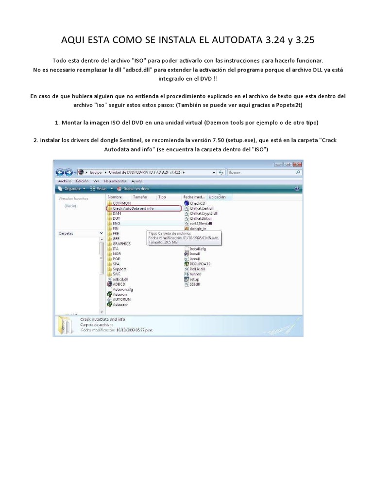 Instalacion Autodata 325 | PDF | Archivo de computadora | Edad de ...