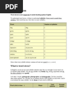 Word Stress Rules WWW | PDF | Stress (Linguistics) | English Language