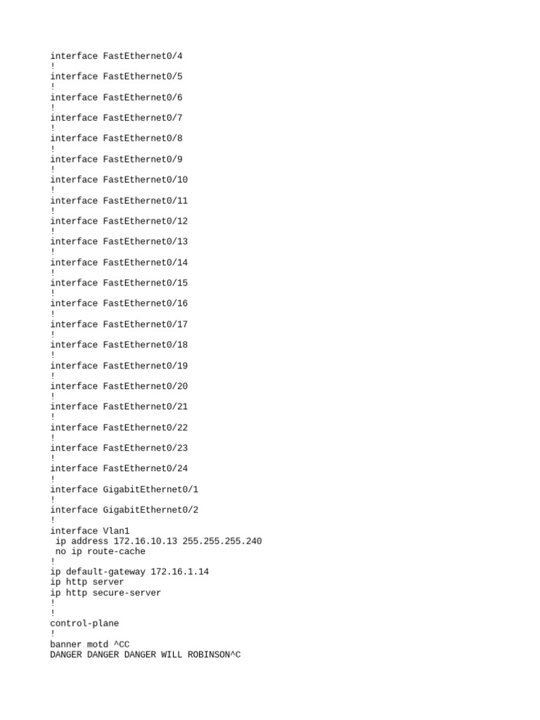 Configuring FastEthernet and GigabitEthernet interfaces | PDF ...