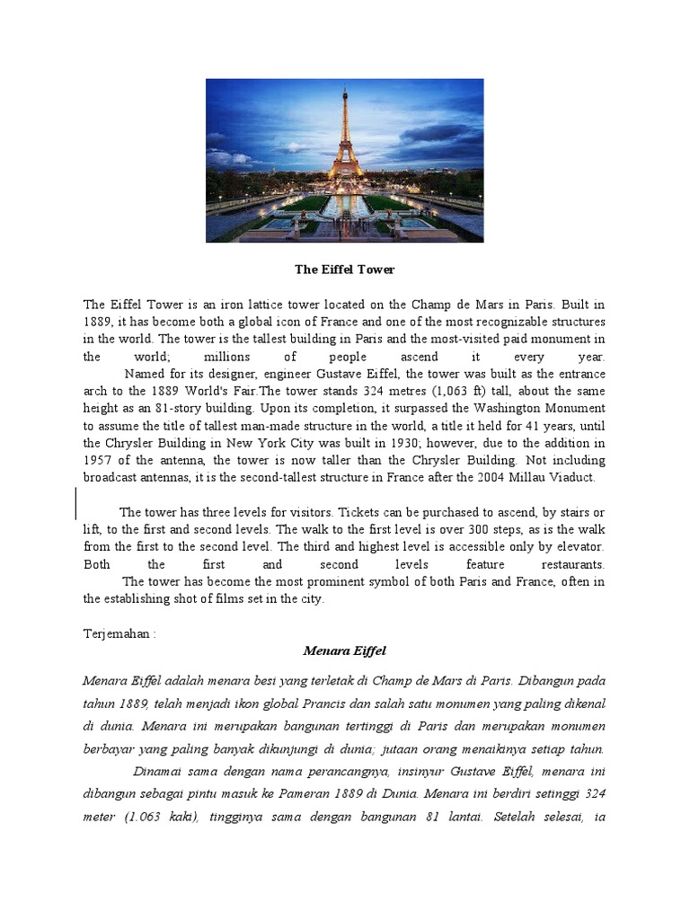 Contoh Kalimat Deskriptif Text | PDF