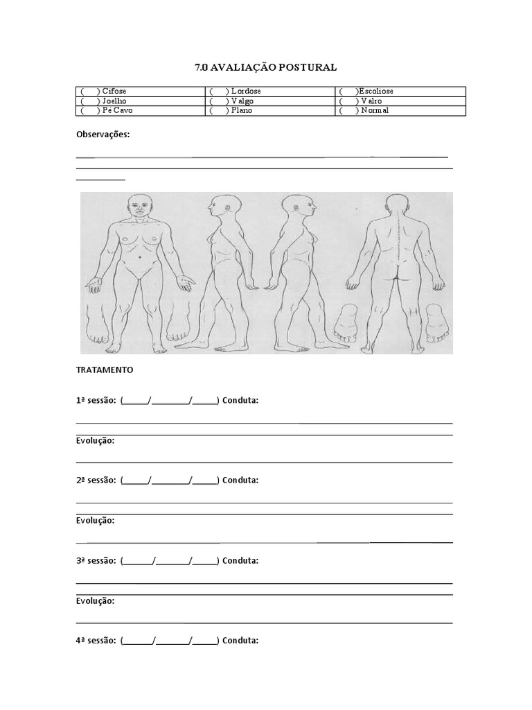 Postural Assessment and Treatment Plan | PDF