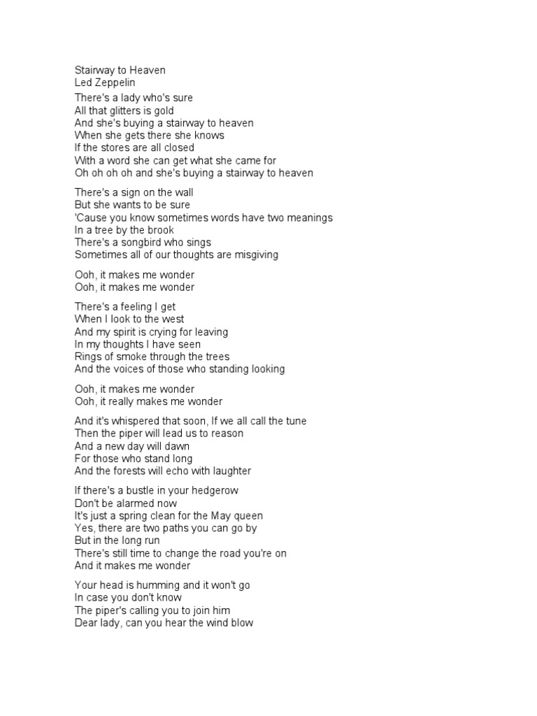 Stairway To Heaven | PDF | Language Arts & Discipline | Art