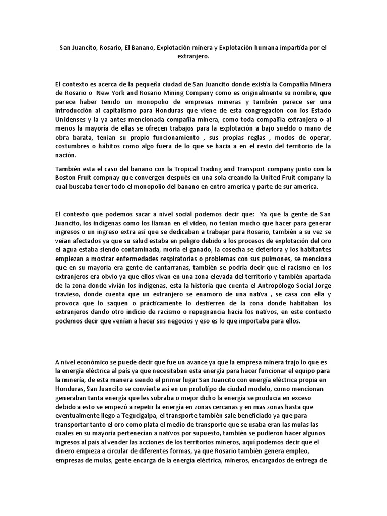 Enclave Minero | PDF | Honduras | Minería