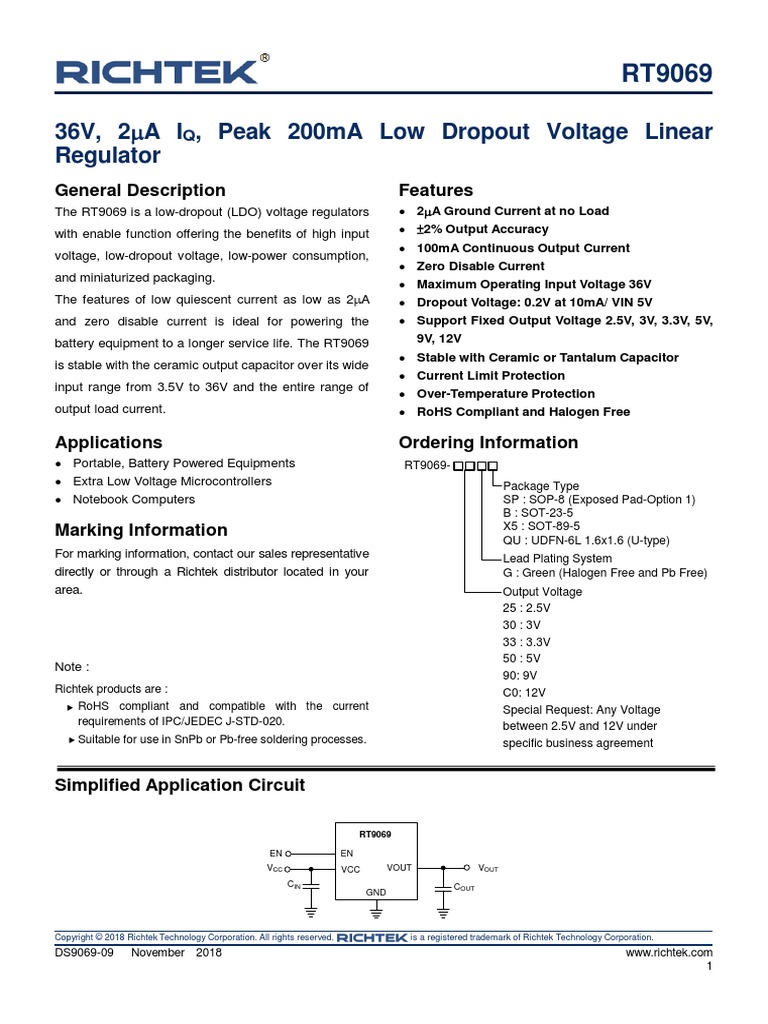 Richtekusainc Rt906950gb Datasheets 6616 | PDF | Amplifier | Capacitor