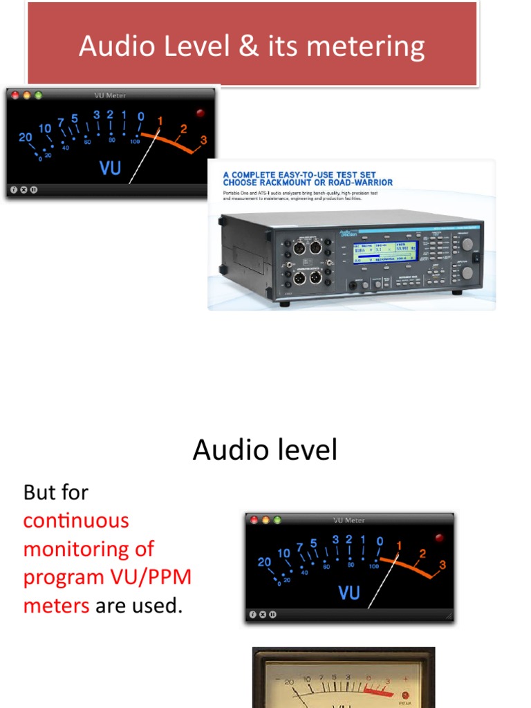 5-Audio Level & Metering | PDF