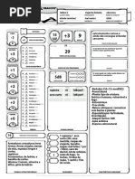 Ficha de Personagem D&D 5E | PDF | Armamento | Lazer