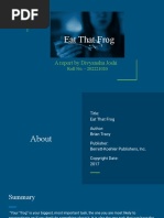 BOOK - Eat That Frog by Brian Tracy | PDF | Disciplines | Procrastination