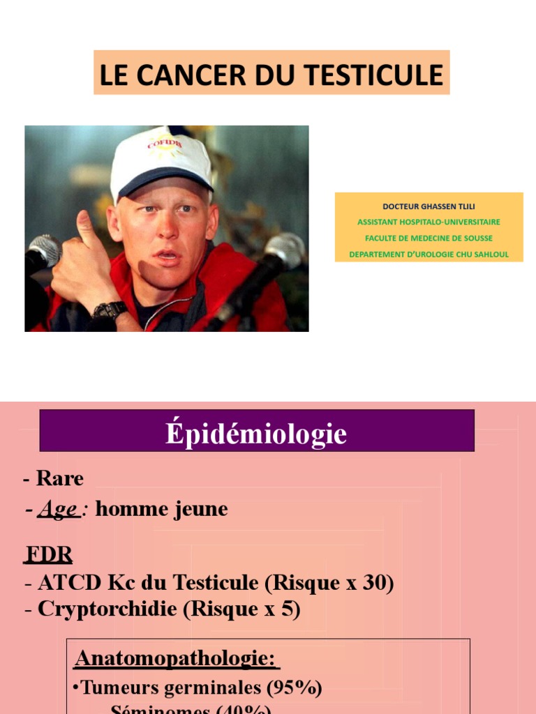 Cancer Testicule | PDF | Spécialités médicales | Sciences de la santé