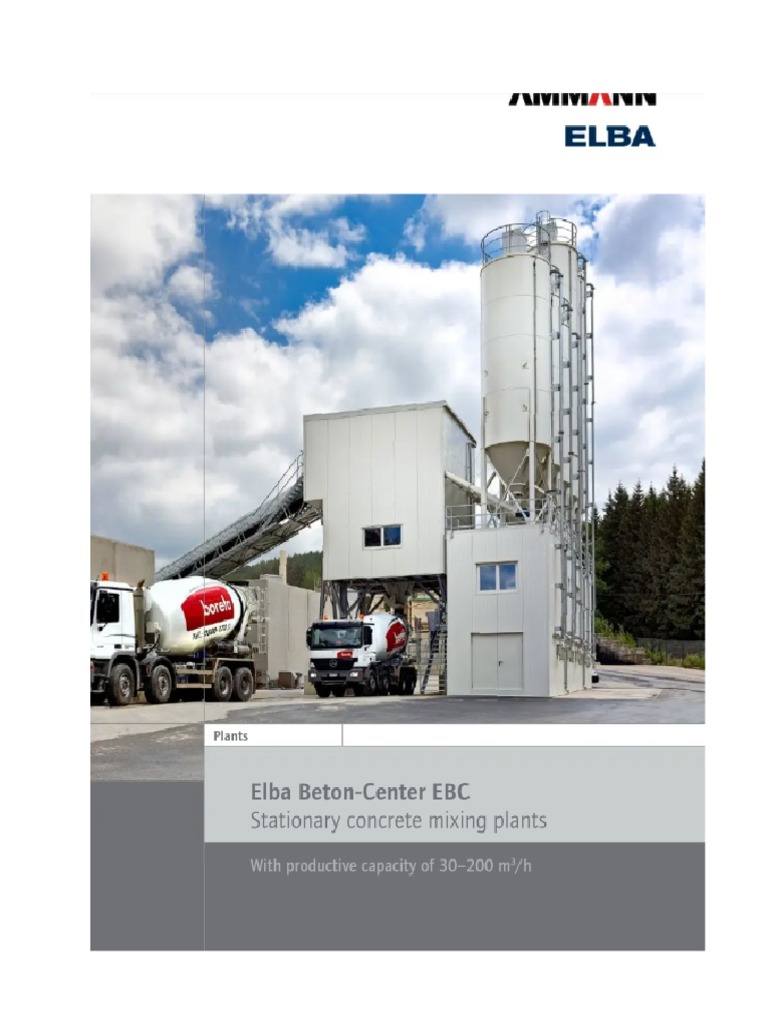 Ammann Elba Plants Specifications | PDF