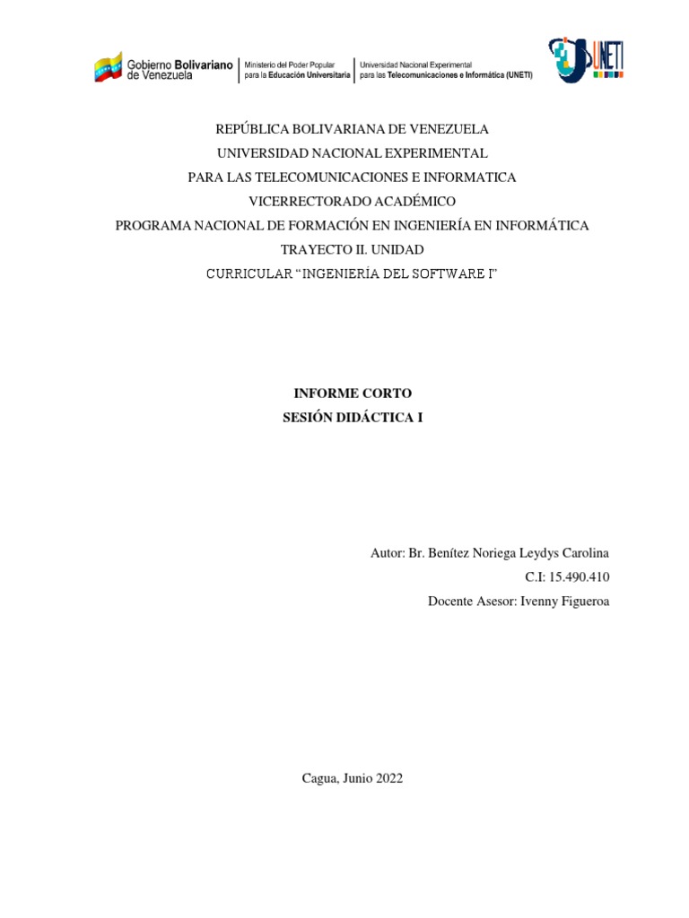 Informe Corto | PDF | Software | Informática