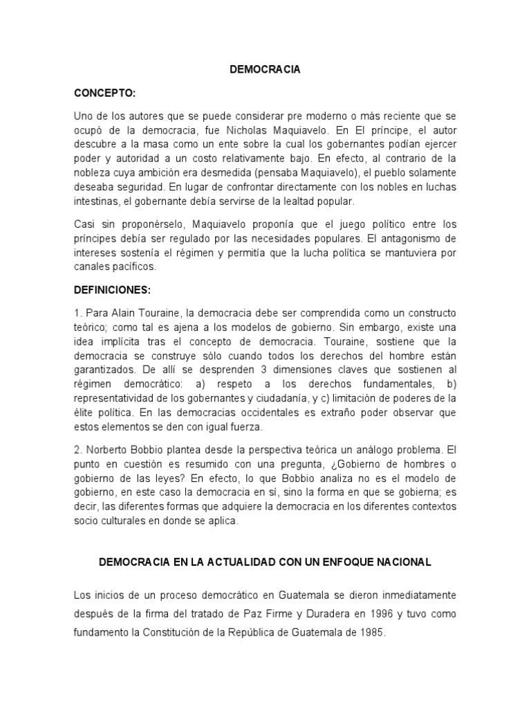 Ensayo Sobre La Democracia Pdf Democracia Ideologías Políticas