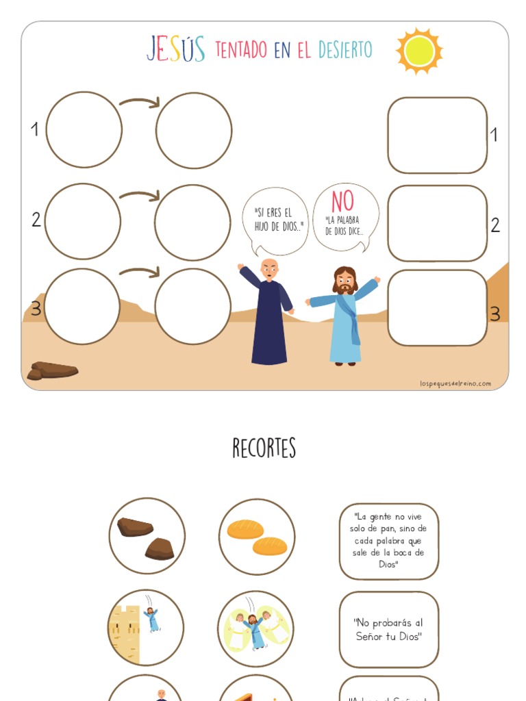 Jesus en El Desierto - Actividad 1 | PDF