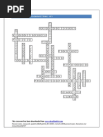 Economics Crossword Puzzle Guide | PDF | Business
