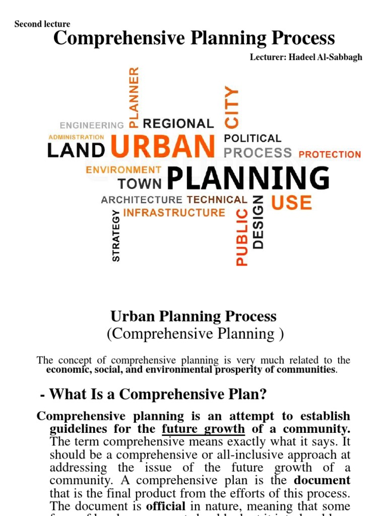 4- Comprehensive Planning Process | PDF | Economies