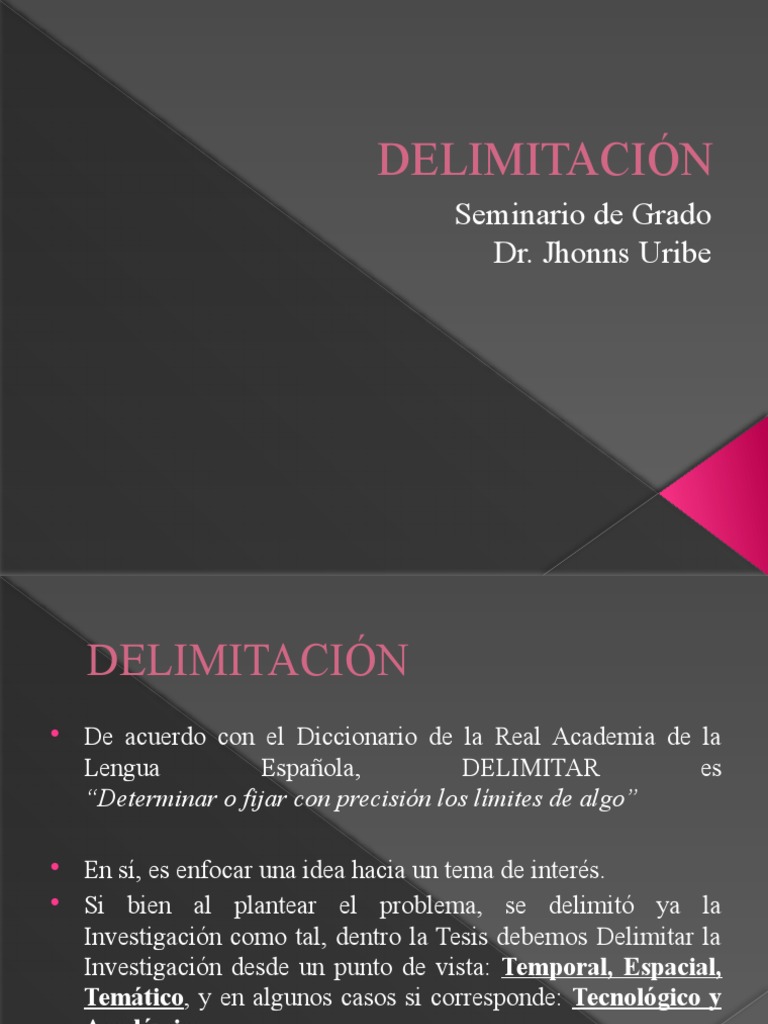 DELIMITACIÓN | PDF