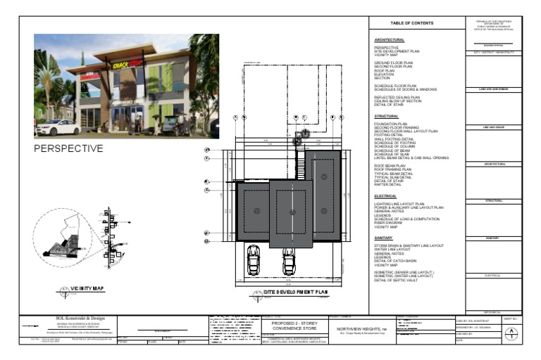 Architectural plans and documents for building permit | PDF | Wall ...