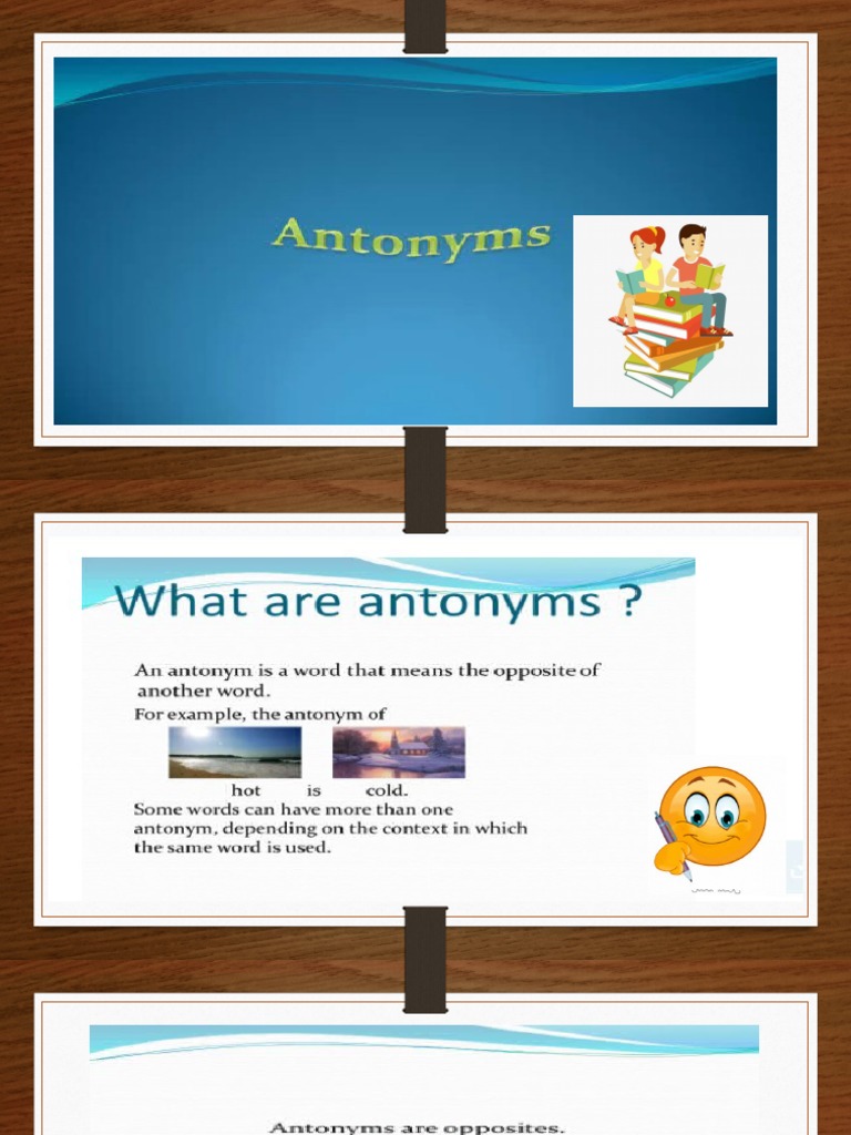 Antonyms - Grade 4 | PDF