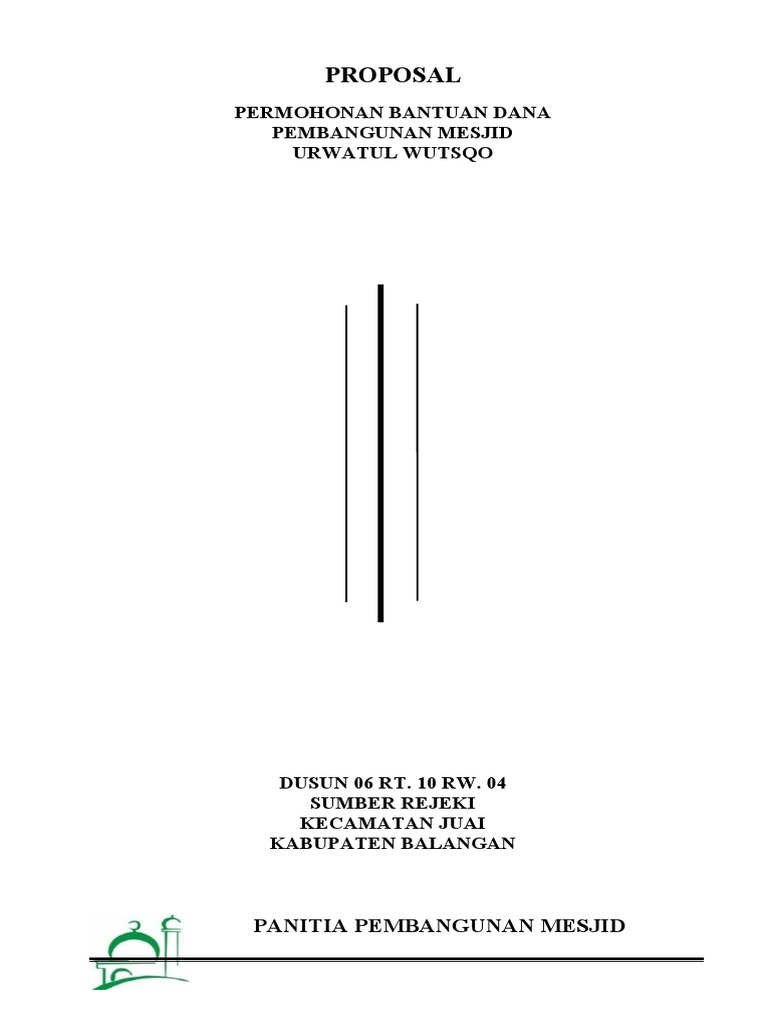 Contoh Proposal Pembangunan Masjid | PDF