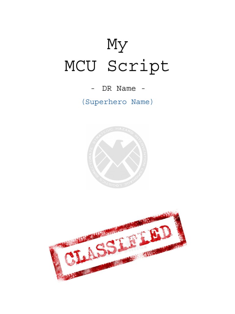 MCU Script Template | PDF