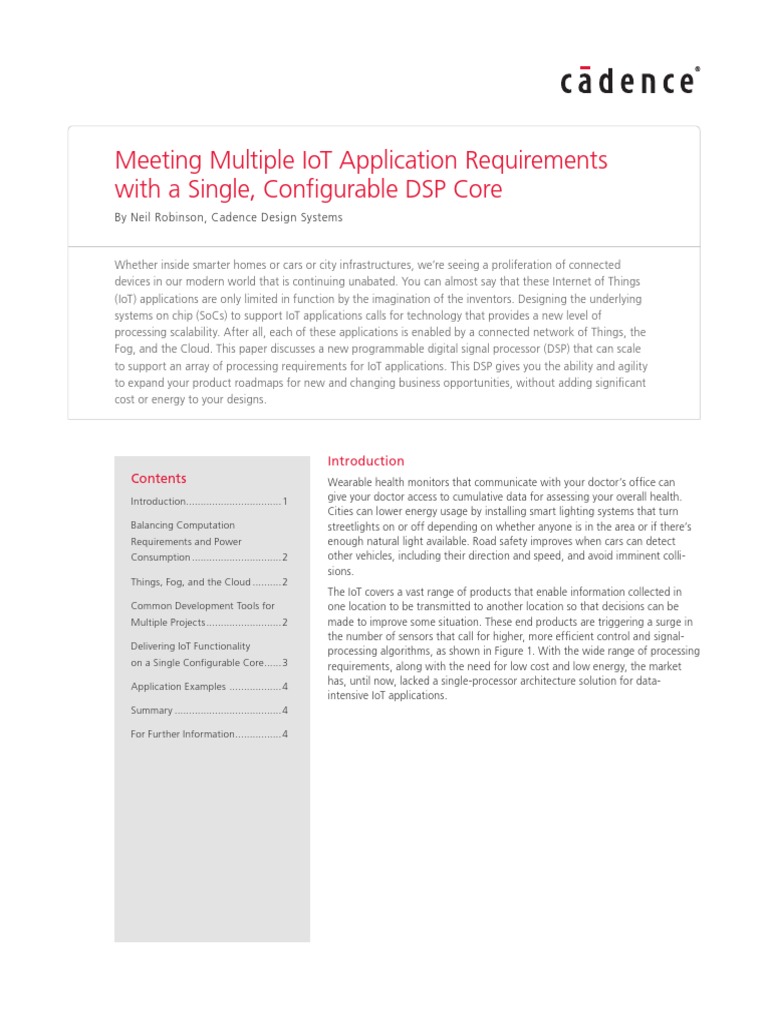 TIP WP Scalability FINAL | PDF | Internet Of Things | Digital Signal Processor