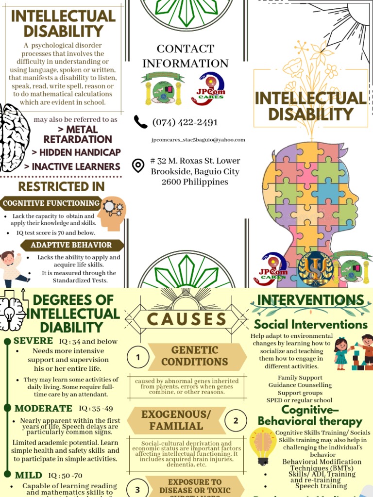 INTELLECTUAL &LEARNING DISABILITY W Logo (FINAL) | PDF | Intellectual Disability | Intelligence ...