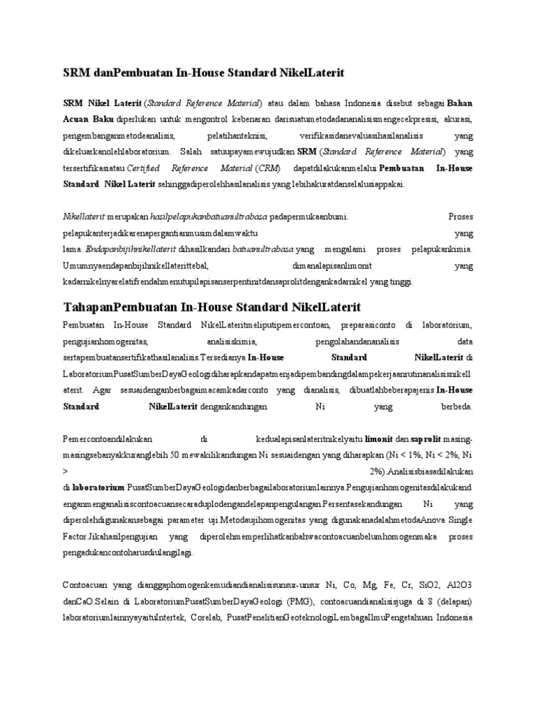 SRM Dan Pembuatan in | PDF