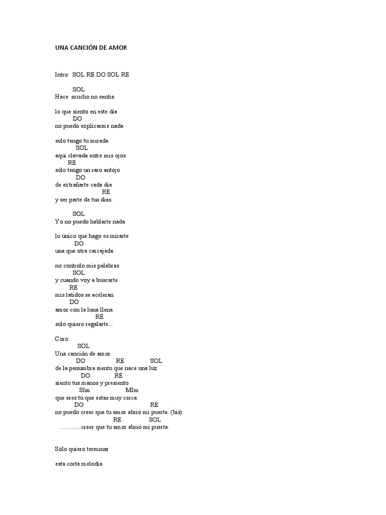Letras Gian Marco Acordes | PDF | Amor