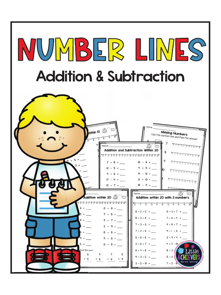 Number Line Additionand Subtraction Worksheets Number Line Activitie ...