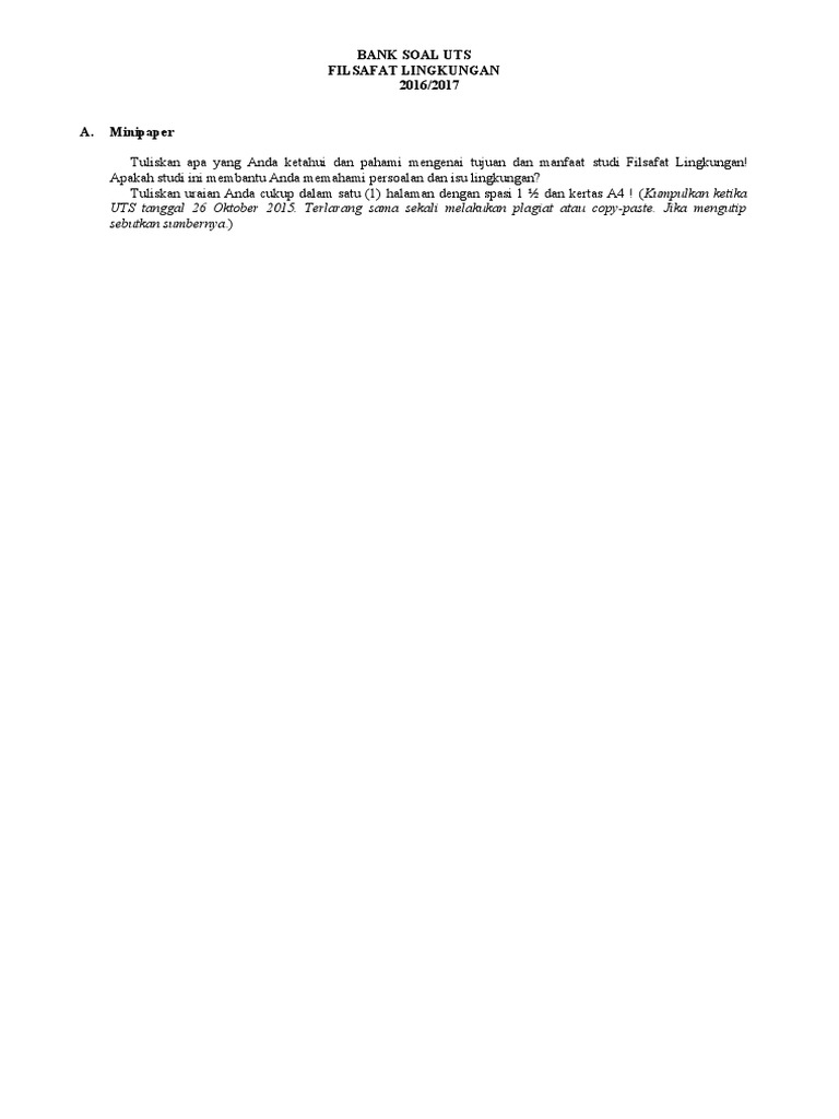 Soal No 2 Uts Filsafat | PDF